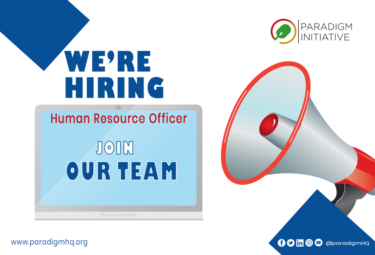 Vacancy - Human Resource Officer - Paradigm Initiative