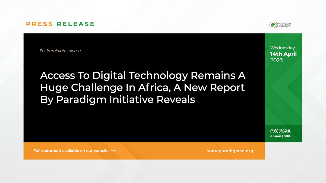 Press Release: Access To Digital Technology Remains A Huge Challenge In ...