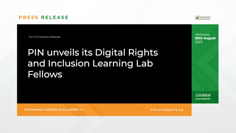 Press Release: PIN unveils its Digital Rights and Inclusion Learning ...