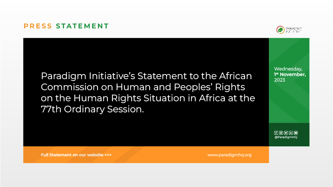 Paradigm Initiatives Statement To The African Commission On Human And