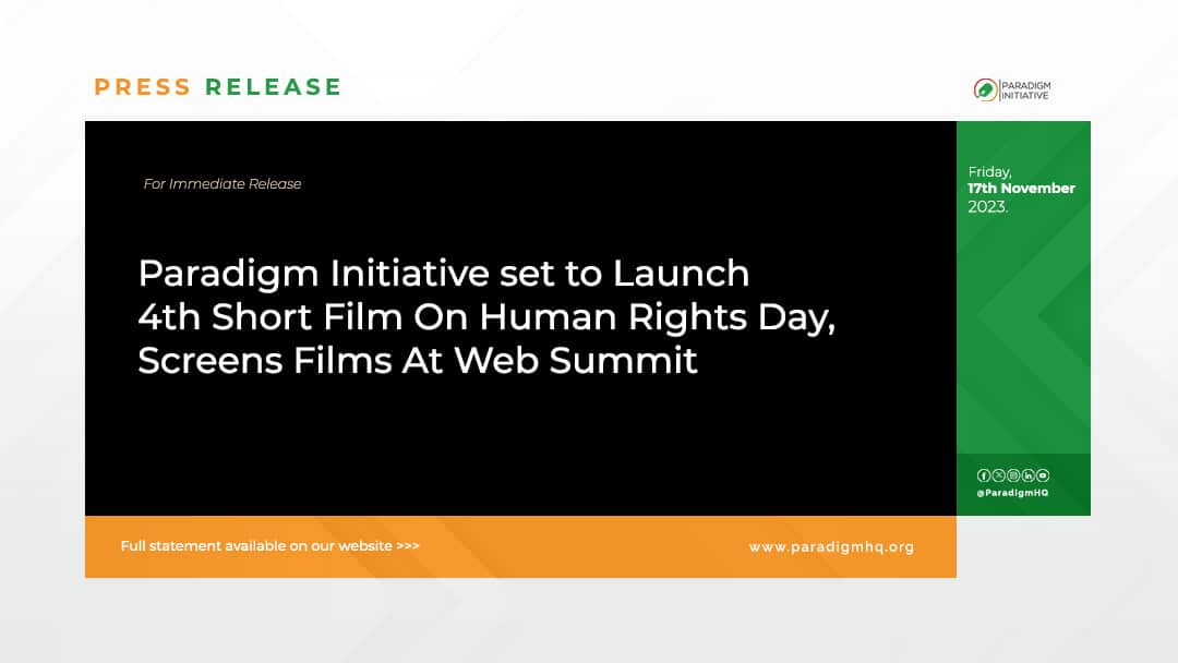 Press Release: Paradigm Initiative set to Launch 4th Short Film On ...