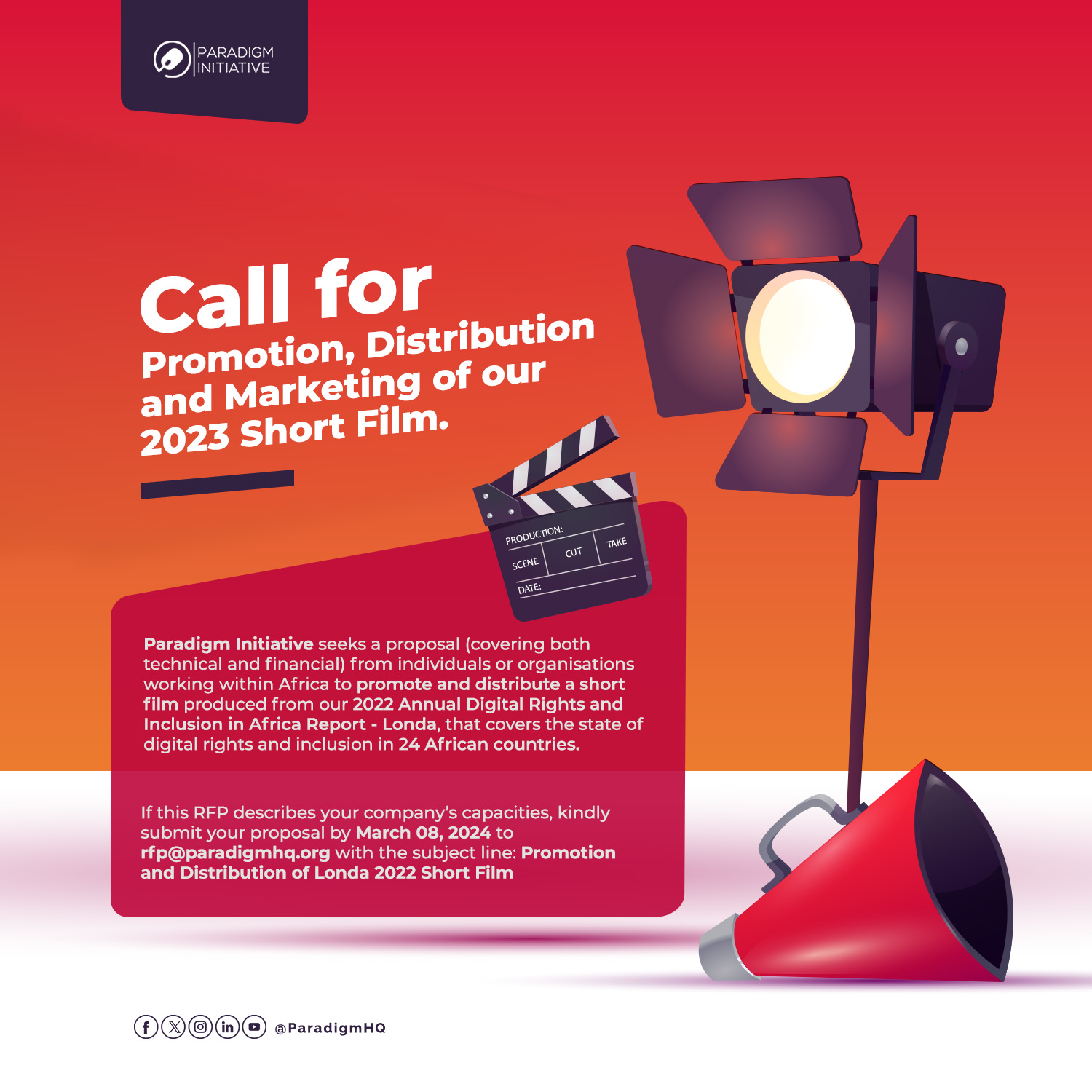 REQUEST FOR PROPOSAL (RFP) PROMOTION AND DISTRIBUTION OF LONDA 2023 ...