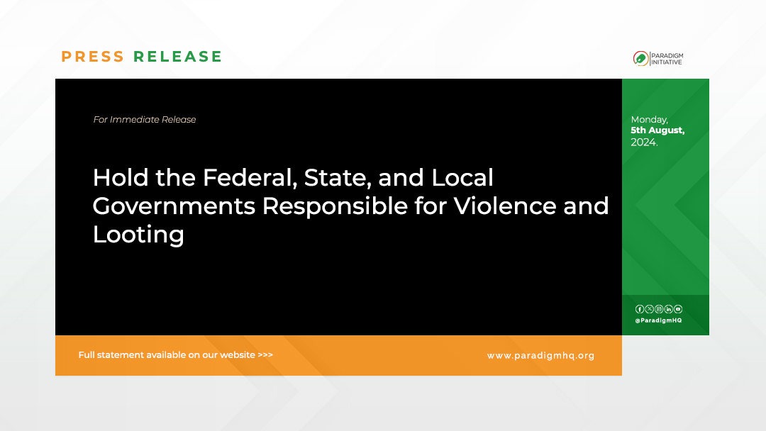 Press Statement: Hold the Federal, State, and Local Governments ...