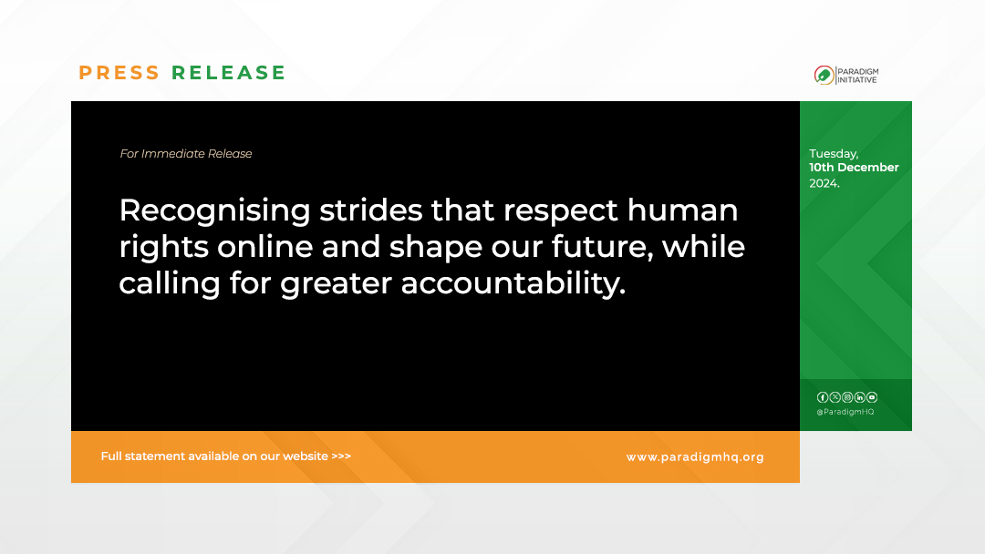 Press Statement: Recognising strides that respect human rights online ...