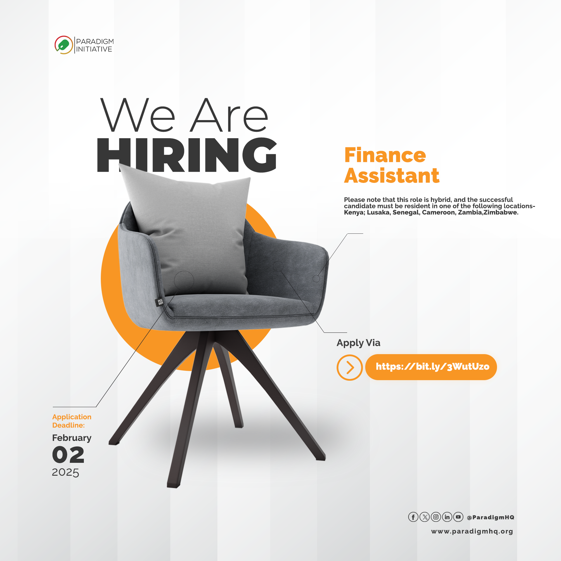 Vacancy: Finance Assistant - Paradigm Initiative